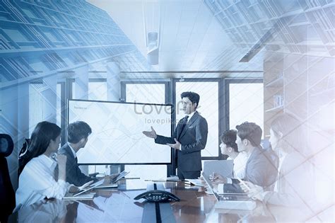 비즈니스 회의 배경 사진 및 창의적인 일러스트 무료 다운로드 Lovepik