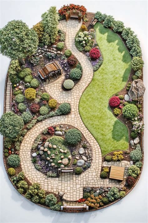 Garden Design Ideas Layout Backyard Landscaping Landscape