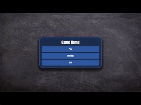 Main Menu Godot YouTube