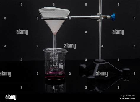 Filter Paper In Laboratory Scientists Are Chemical Filtration By