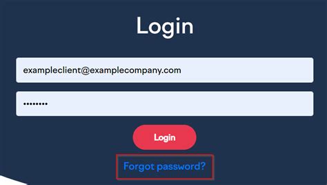 Forgotten Password Reset Functionality Equinox Help Centre