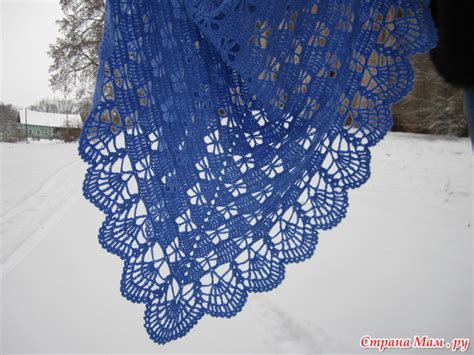 Кайма шали Бабочки фотография в альбоме ВЯЗАНИЕ Страна Мам