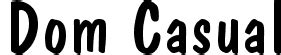 Dom Casual Windows Font Free For Personal