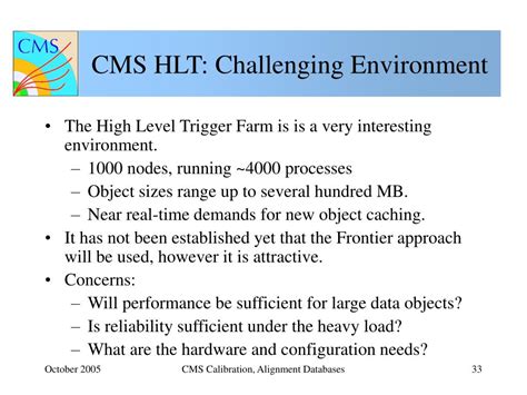 Ppt Cms Calibration Alignment Databases For The Magnet Test And
