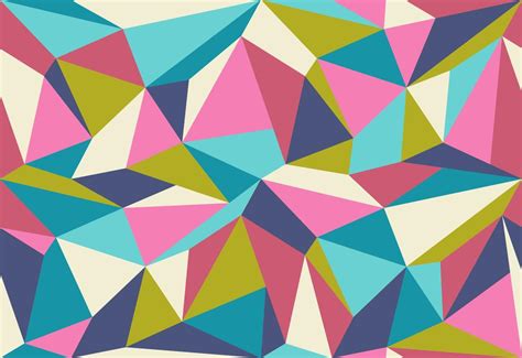 Vector Geometric Polygon Pattern Modern Vector Pattern With Colorful