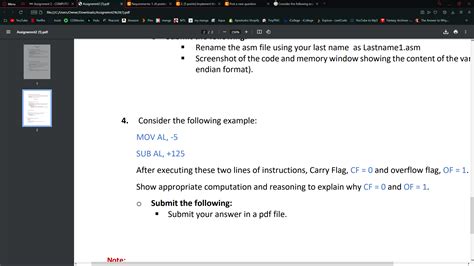 Rename The Asm File Using Your Last Name As