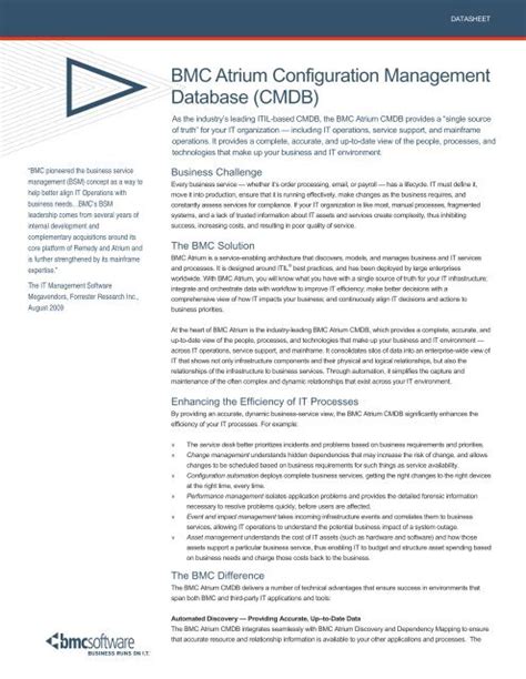 Bmc Atrium Cmdb Danu Technologies