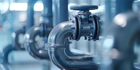 Interconnected Pipes Network Representing Infrastructure Connectivity Or Plumbing Concepts Ideal