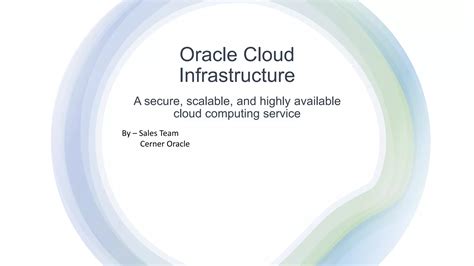 Oracle Cloud Infrastructurepptx