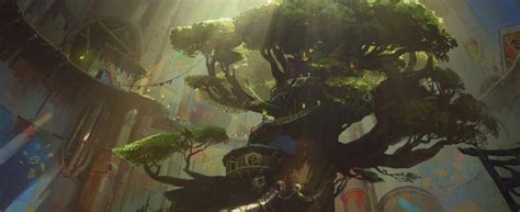 Firelight Tree In Arcane Concept Art Art Environment Concept Art
