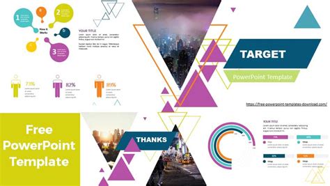 Target Abstract Infographics Free PowerPoint Templates Download Presentation
