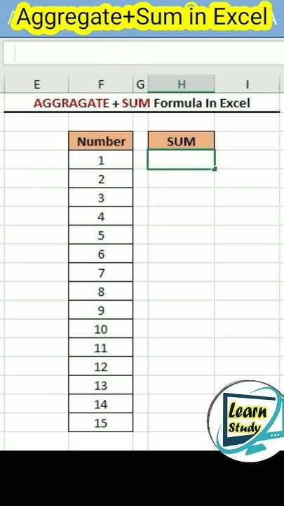 Aggregatesum Formula In Excel Excel Most Important Formula