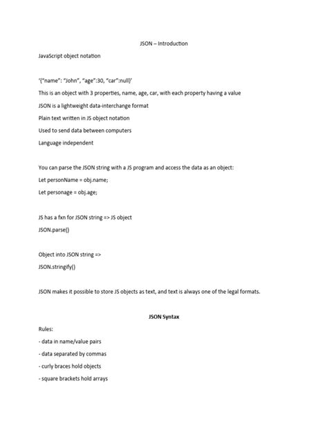 json explanation pdf json java script