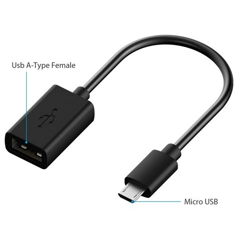 Short Micro USB OTG Adapter Cable For Phone Tablet Cm