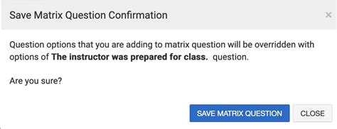 Survey Template Matrix Questions Comprehensive Guide AEFIS Software Help Resources