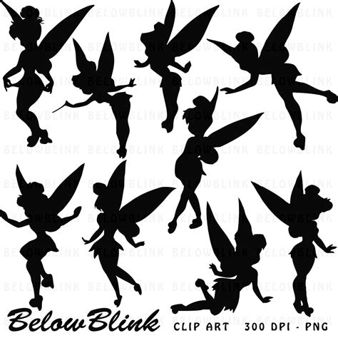 Tinkerbell Silhouette Printable Tinkerbell Silhouette Printable
