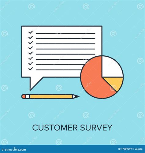 Customer Survey Line Icon Contract Application Sign Agreement