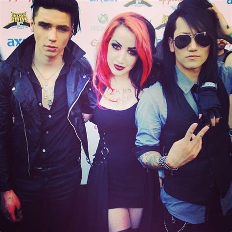 With Ashley Purdy And Andy Biersack From Black Veil Brides Black Veil
