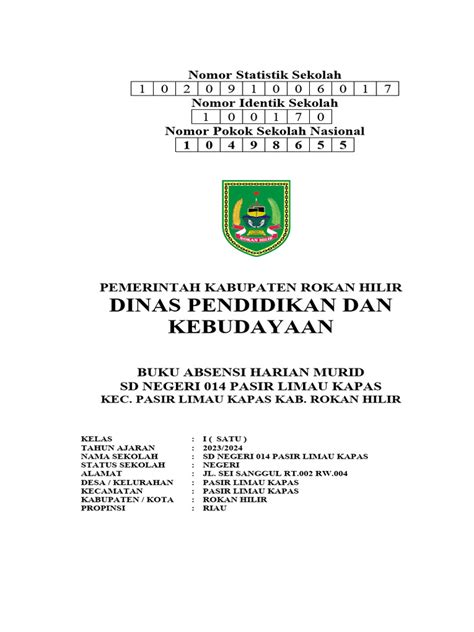 Sampul Absen Siswa Pdf