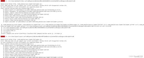前端bug记录：node Sass Does Not Yet Support Your Current Environment Csdn博客