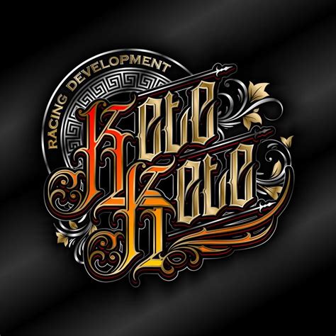 Ketekete Custom Lettering 2 Huruf Desain Logo Tipografi