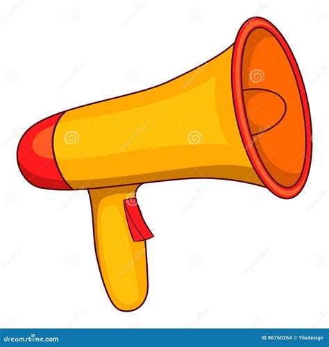Megaphone Icon Cartoon Style Vector Illustration