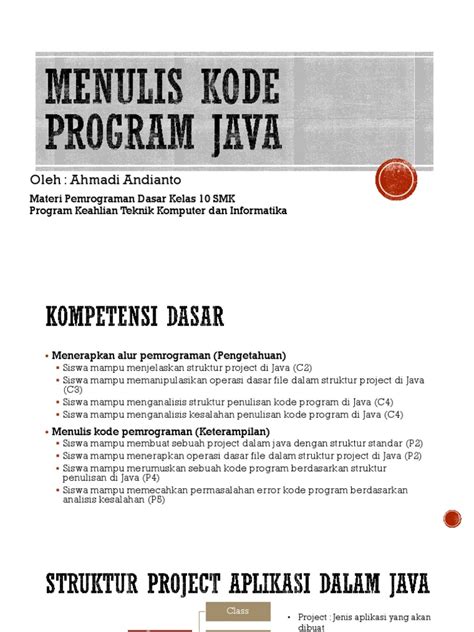 Kode Program Java Pdf Komputer