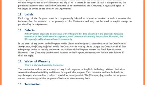 Custom Software Development Contract Template 4 Custom Software