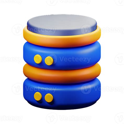 Database 3d Rendering Icon Illustration 28713498 Png