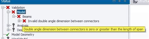 I Have A Validation Model General Beams “invalid Double Angle Dimension Between