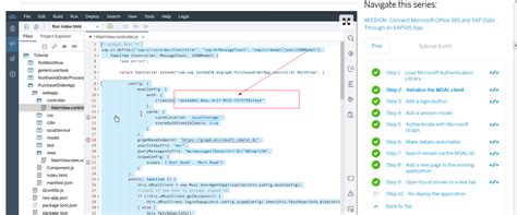 connect to microsoft graph · issue 3586 · sap tutorials tutorials · github