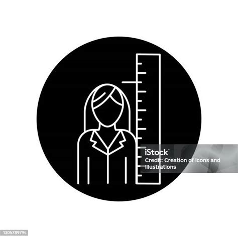 짧은 키 검정 글리프 아이콘 어린이의 높이 측정 웹 페이지 모바일 앱 프로모션용 픽토그램 편집 가능한 스트로크 갑상샘에 대한 스톡 벡터 아트 및 기타 이미지 Istock