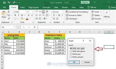 How To Shift Cells In Excel ExcelDemy