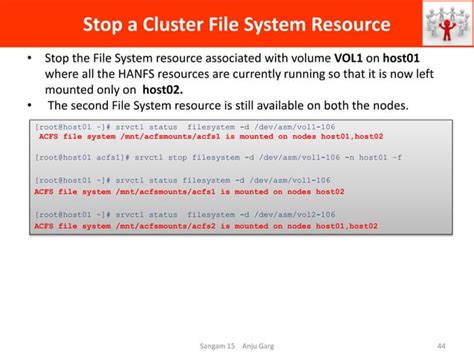 Oracle Acfs High Availability Nfs Services Hanfs Pptx Operating