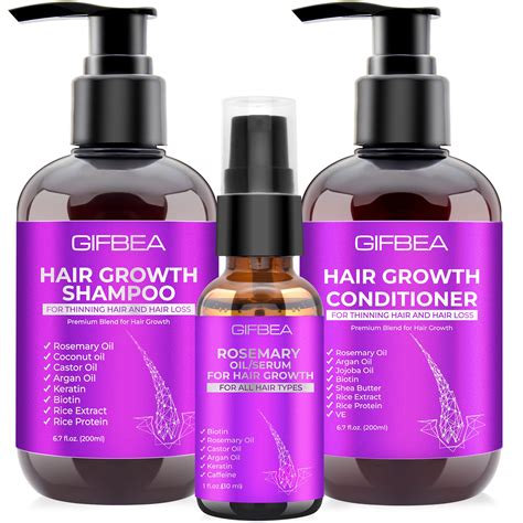 Buy Hair Growth Shampoo And Conditioner Set Wrosemary Oil Hair Growth