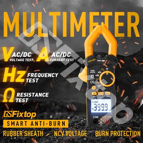 600a Digital Clamp Meter 6000 Counts Gsfixtop