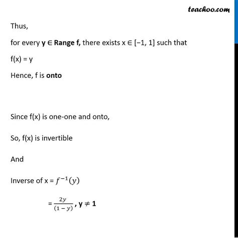 Ex 1 3 6 Show F X X X 2 Is One One Find Inverse Of F