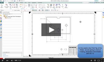 NX Creating Dimension Line Breaks With NX 10 PROLIM