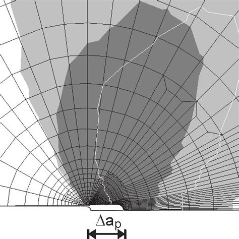 Plastic Zones Near The Tip Of The Grown Crack In The Deformed Solid
