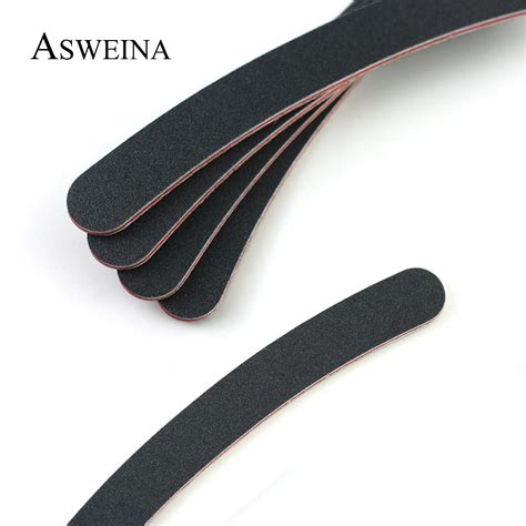 5 шт лот черная профессиональная пилка для дизайна ногтей 100 180