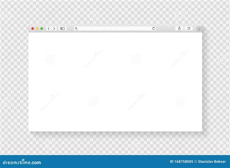 modern browser window design isolated stock vector illustration of site phone 168758005