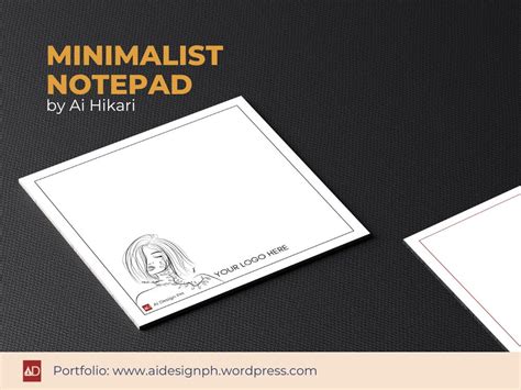 Square Notepad Design MINIMALIST Upwork