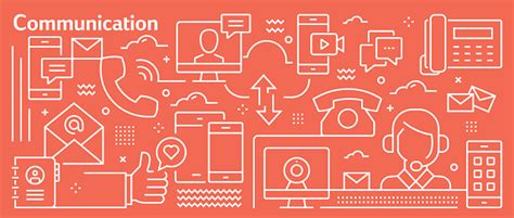 트렌디 한 선형 스타일의 벡터 통신 관련 배너 디자인 웹 페이지 배너 프리젠 테이션라인 아트 스타일 추상 패턴 조언에 대한 스톡 벡터 아트 및 기타 이미지 Istock