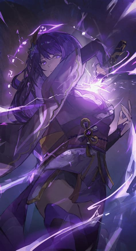 Raiden Shogun Genshin Impact Drawn By Bebenobe922 Danbooru