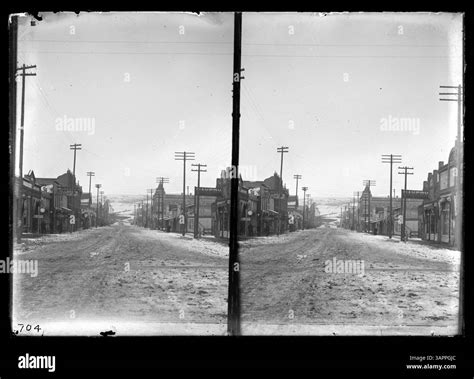 Stereo Photograph Of Main Street Pendleton Oregon Taken By Lee Moorhouse This Image Is Part