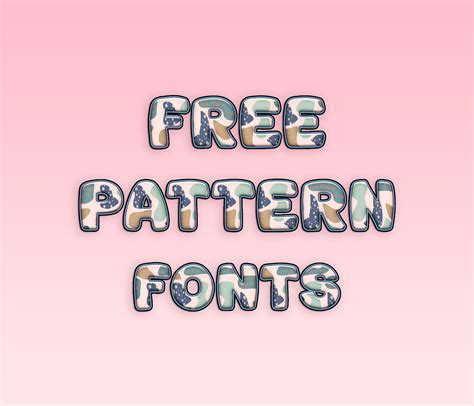 Free Pattern Fonts Alinas Fonts