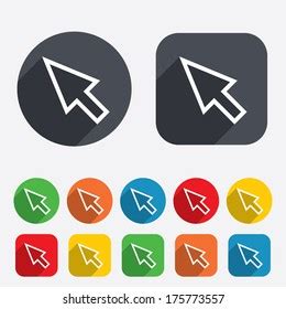 Mouse Cursor Sign Icon Pointer Symbol Stock Illustration Shutterstock