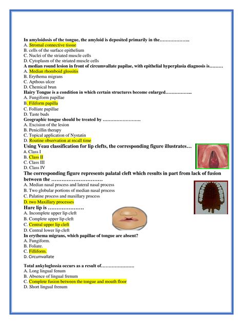 Solution Orofacial Abnormalities Questions Ansers Studypool