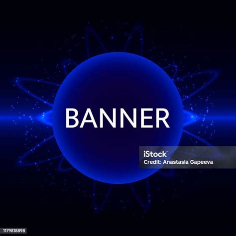 광선이 있는 파란색 추상 배너입니다 포스터 또는 카드용 벡터 일러스트레이션 모던 양식에 대한 스톡 벡터 아트 및 기타 이미지