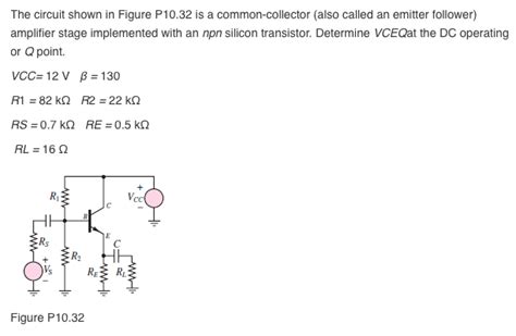 Solved The Circuit Shown In Figure P10 32 Is A Common